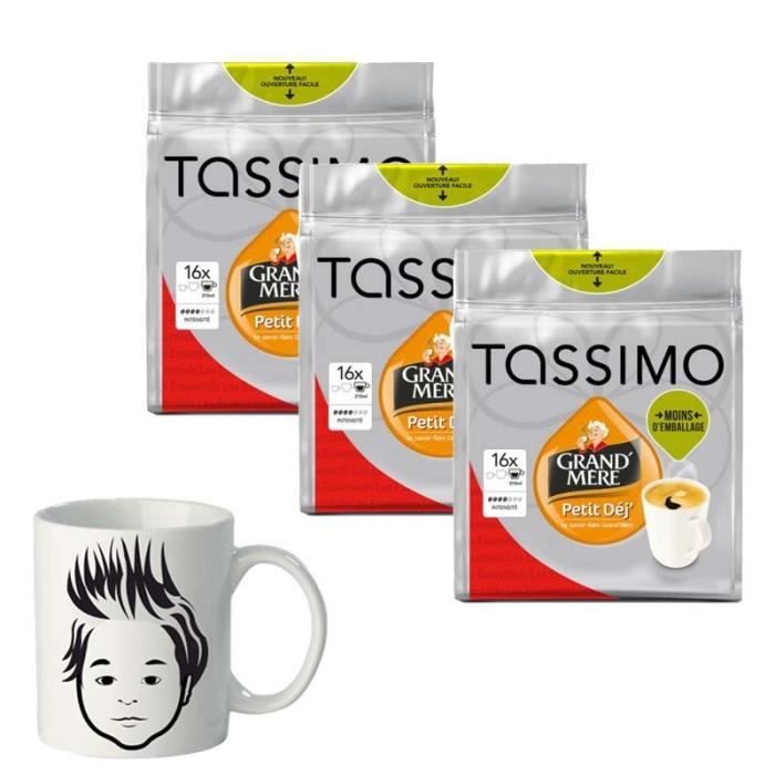 3 Tassimo Grand'Mère Petit Déjeuner + Mug - Cdiscount Au quotidien