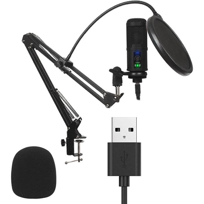 Pc192Khz-24Bit Microphone À Condensateur Cardioïde De Studio Avec ...