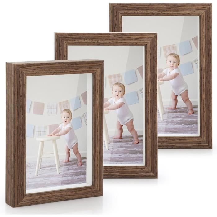 3D Cadre Boîte 10X15 Cm (4X6 Pouce), 3Pcs Cadres Photo Avec ...