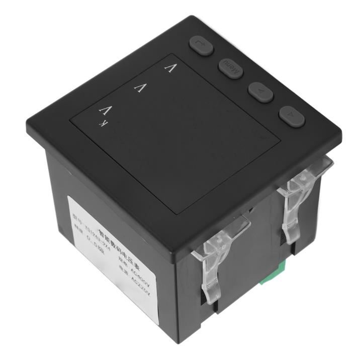 YOSOO Voltmètre numérique intelligent triphasé Voltmètre Numérique Intelligent à 3 Phases ...