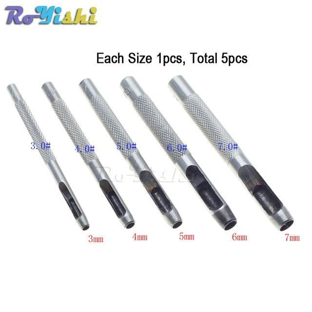 POINCON,3.0mm-7.0mm--Poinçon pour le cuir, 25 tailles, outils au choix ...