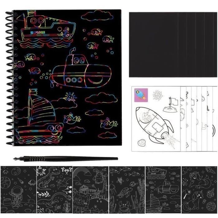 Dessin - Graphisme,Livre de dessin 3 en 1 pour garçons et filles,22 ...