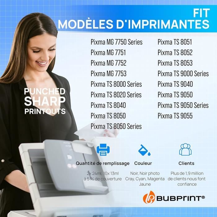 12 Cartouches D'Encre Compatible Pour Canon Pgi-570 Cli-571 Xl Pour ...