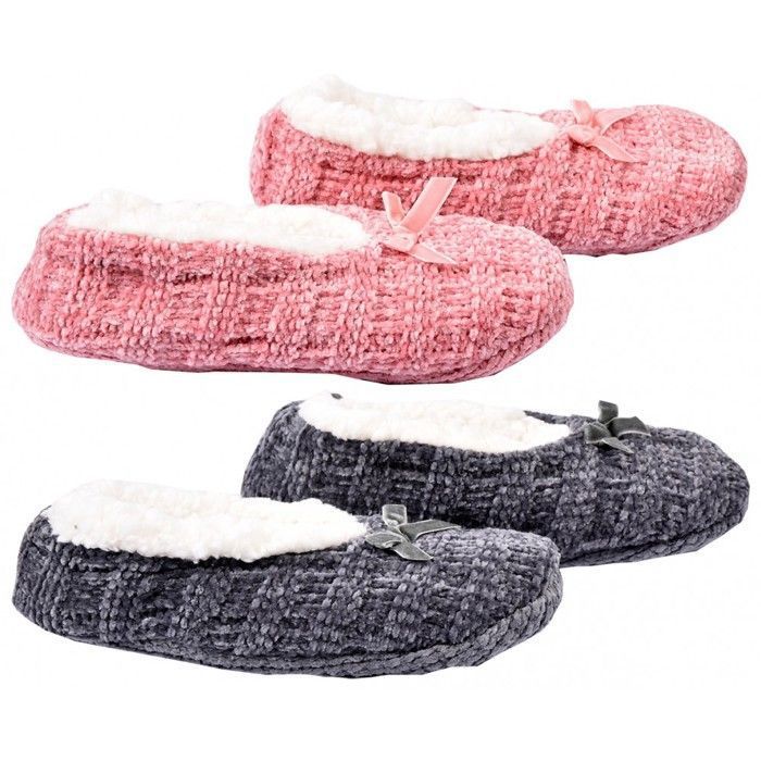 Pantoufles Femme CASA AND CO Pack de 2 Chaussons 3134 Pack de 2 ...