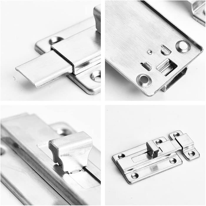 Lot De 3 Verrous De Sécurité Pour Porte Coulissante En Acier Inoxydable - LOQUETEAU - Cdiscount ...