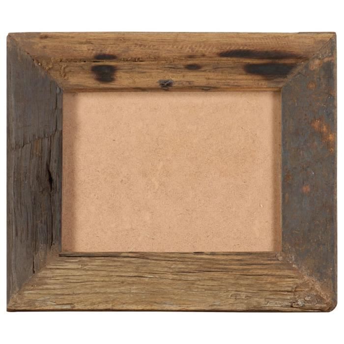 PAL Cadres photo 2 pcs 25x30cm Bois de récupération solide et verre ...
