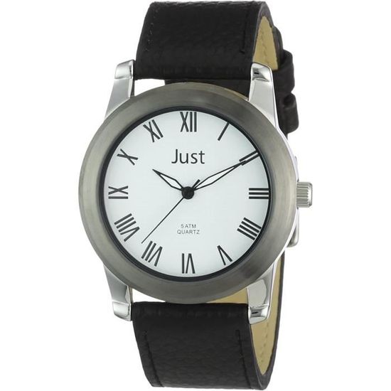 Just Watches - 48-S10122WH-BK - Montre Homme - Quartz Analogique ...