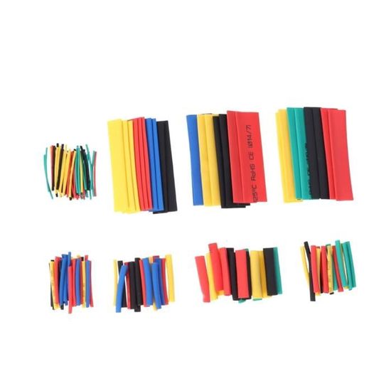 164 Pièces Gaine Thermorétractable Tube Thermorétractable Transparent ...