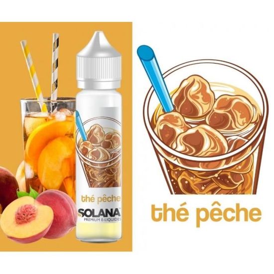 Eliquide pour cigarette électronique Thé Pêche 50ml - Solana ...