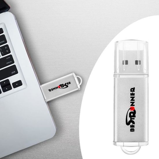 BESTRUNNER Lot De 10 Pièces 64MB CLE USB 2.0 Mémoire Flash Drive Laptop ...
