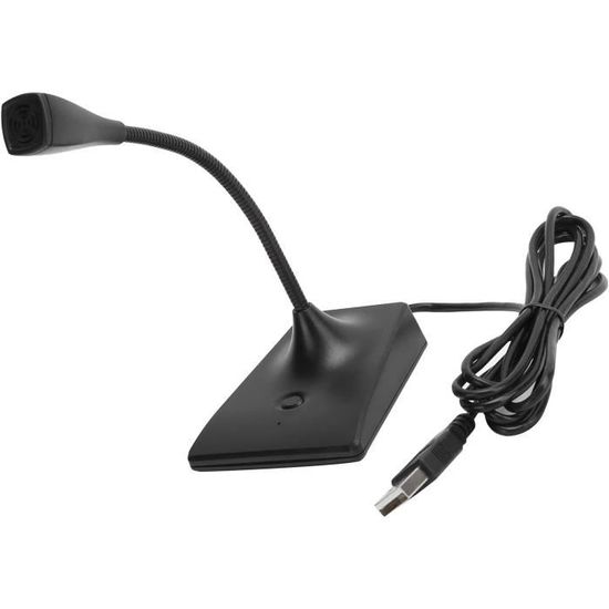 Microphone de Bureau USB, ADC Anti-Bruit Support USB Universel Mini ...