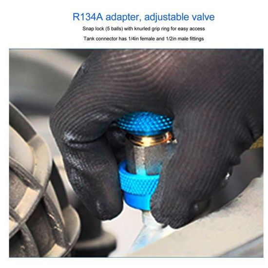XIT - Kit adaptateur R134A robinet de réservoir coupleur rapide ...