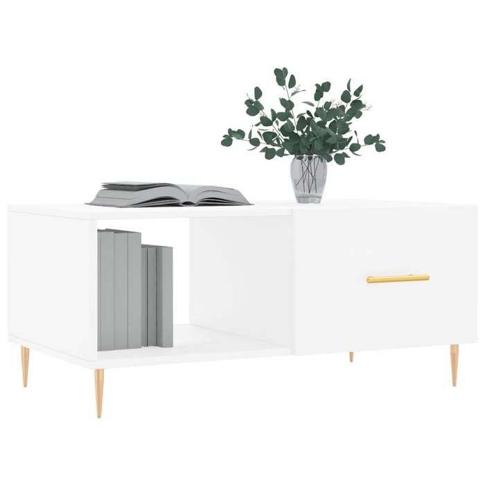 "Bon plan" Table basse/table d'appoint - JILI HOT - blanc 90x50x40cm ...