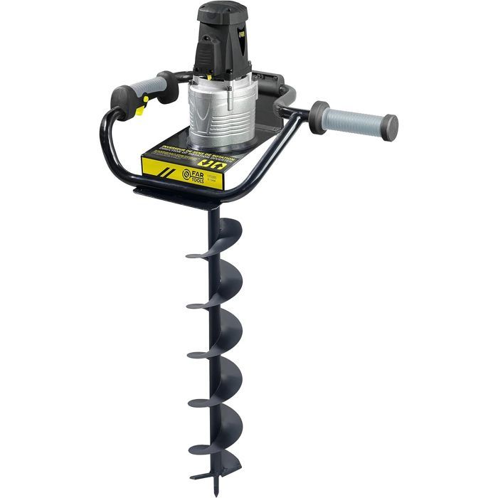 Tarière Électrique 1200W 120mm Profondeur 56cm – Foreuse avec Inverseur ...