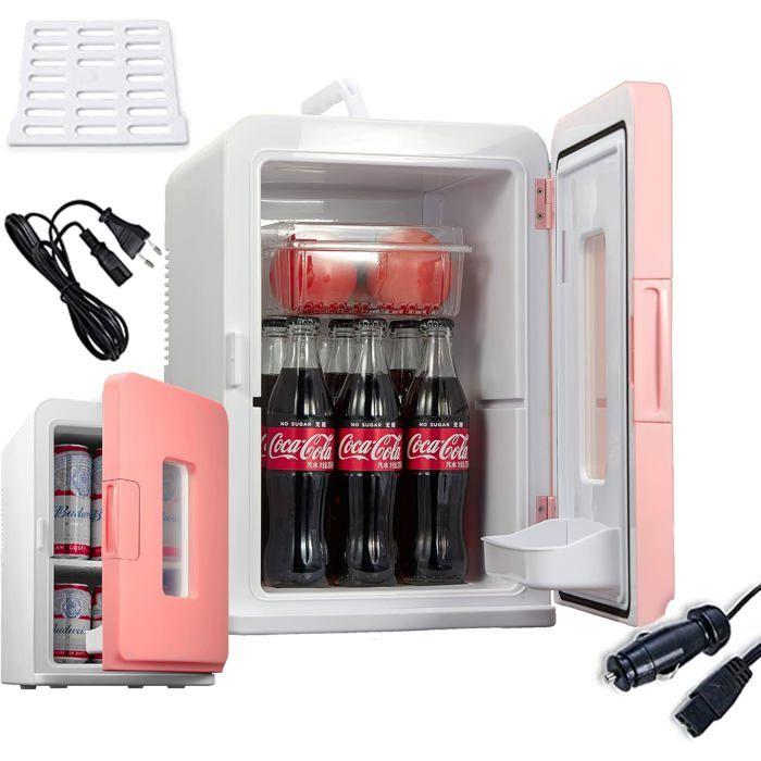 COZY - MINI FRIGO - Mini frigo chambre 15L/21 canettes, 12V/220V, eco ...