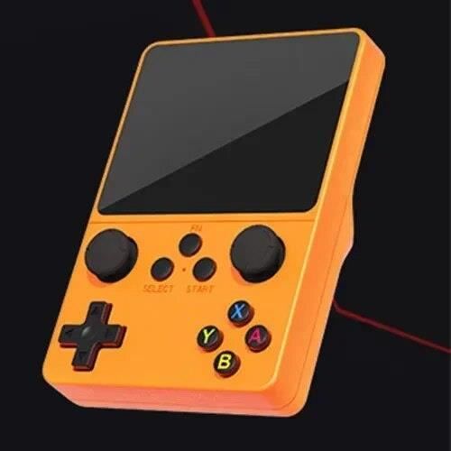 64GB 10000 Game - Orange - Console de jeu vidéo rétro R35S, système ...