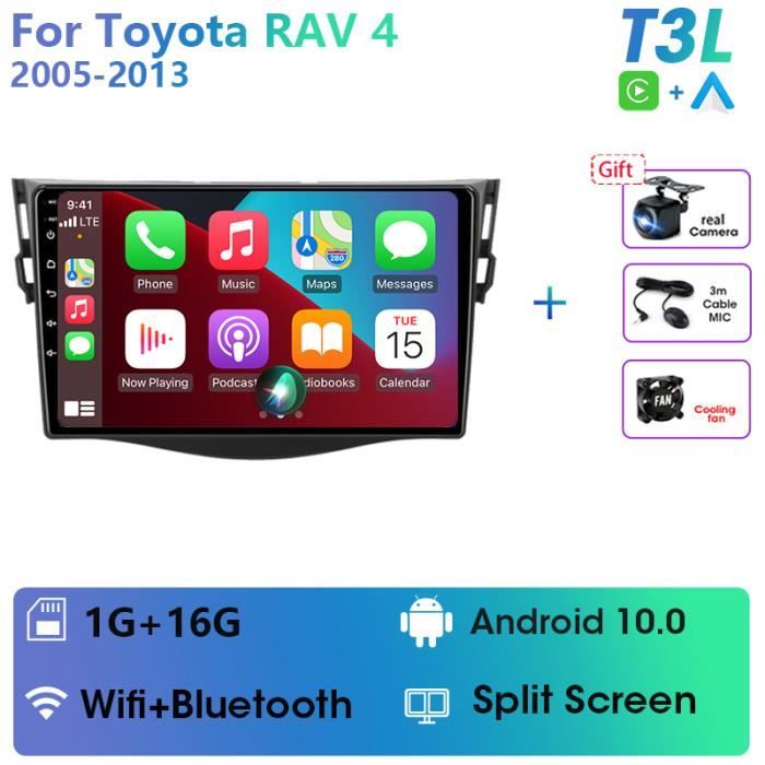 Caméra T3L - JMCQ - Autoradio Android 11 - Compatible Toyota RAV4 2005-2013 - Double-Din - MP3 ...
