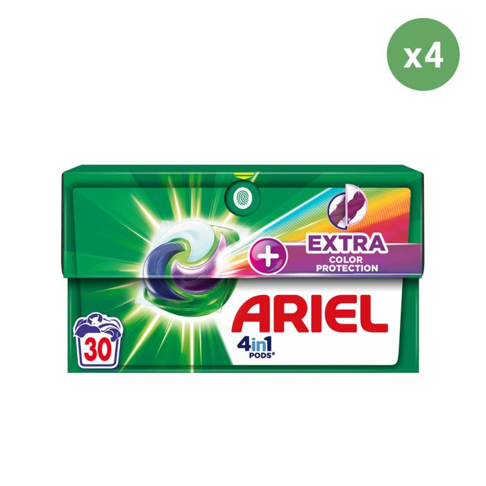 4x30 Pods+ Complete Fiber Protection, Lessive En Capsules Ariel ...