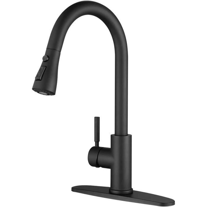Robinet Cuisine Mitigeur Avec Douchette: Extensible En Acier Inoxydable ...