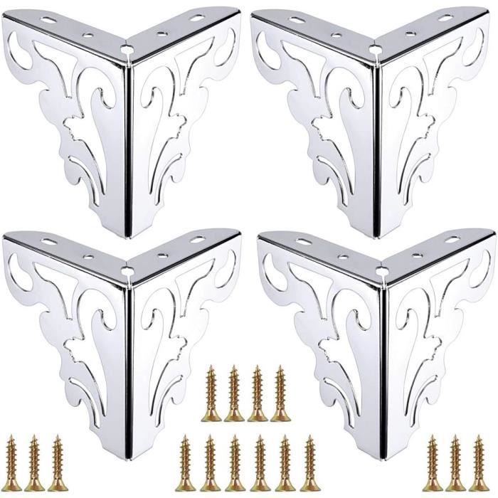 Sumnacon Lot de 4 pieds de canapé moderne - Accessoires de mobilier Pieds en métal : acier ...