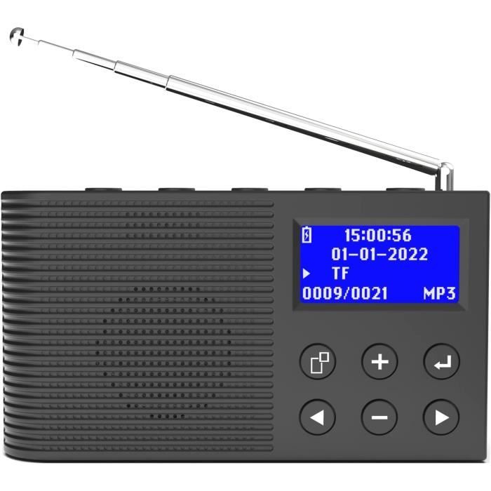 Radio Portable,Dab-Dab+ Numérique,Radio Fm,Bluetooth,Lecteur Mp3,Batterie Rechargeable Et ...