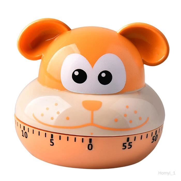 Minuterie de cuisine de dessin animé, réveil mécanique, Animal mignon ...
