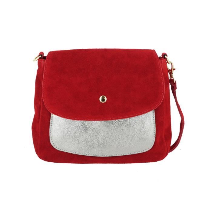 Sac bandoulière en Cuir Gorokas, rouge Petit sac Rouge - Cdiscount ...