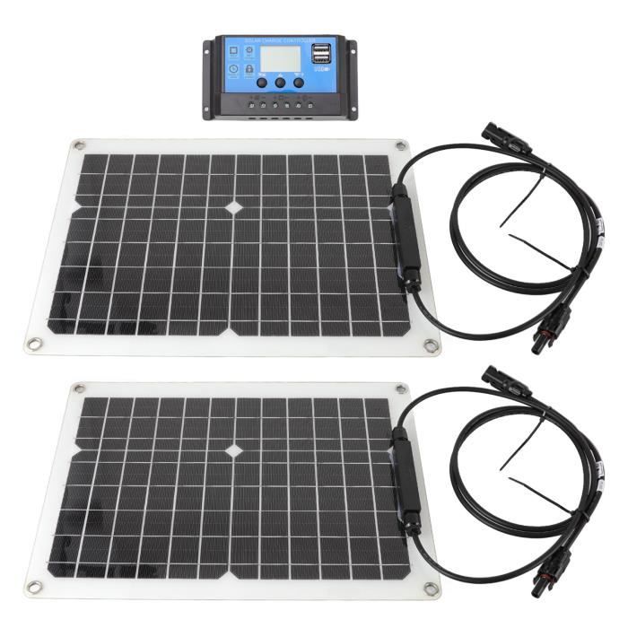 Fafeicy kit de panneau de charge solaire Kit de panneau solaire 2 pièces panneau de Charge ...