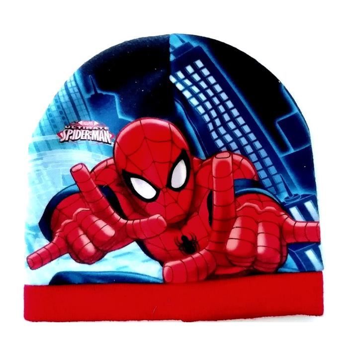Bonnet Polaire Spiderman rouge Taille 54 Disney enfant GUIZMAX ...
