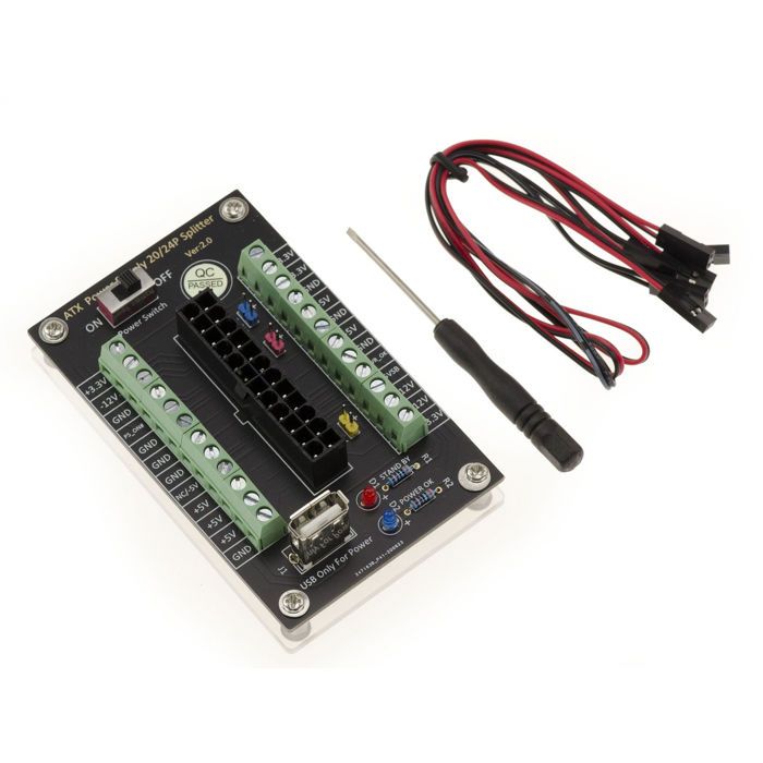 Splitter ATX - pour branchement Fil à Fil sur connecteur ATX 20 ou 24 ...