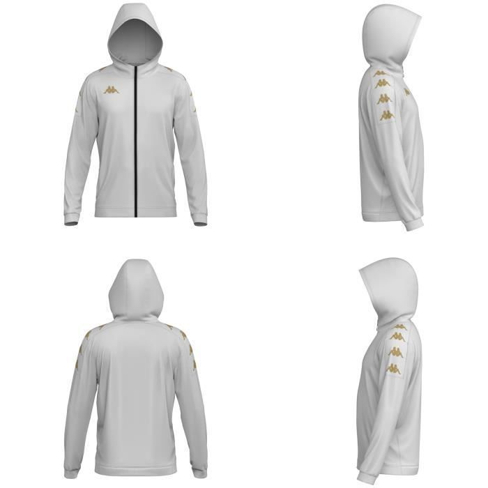 Veste de survêtement enfant Kappa Grevolo - Blanc - Slim Fit - Football ...