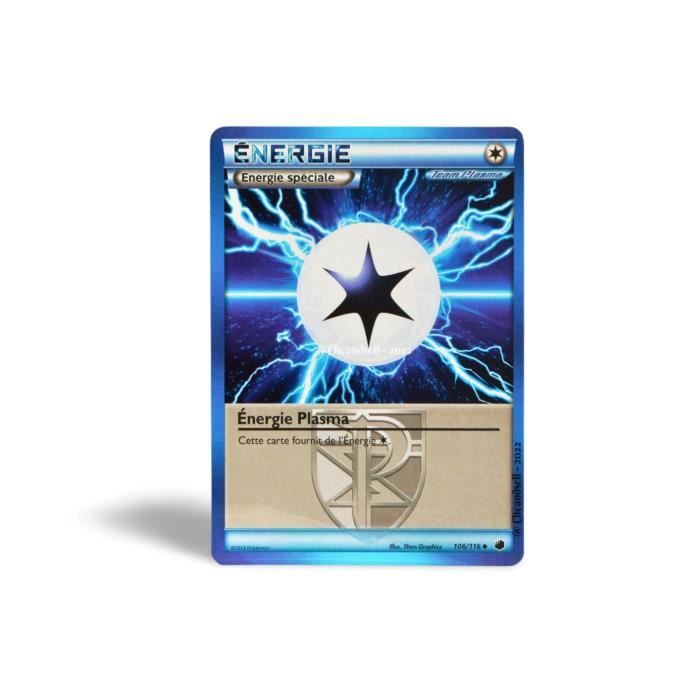 Carte Pokémon Énergie Plasma 90 PV 106-116 N&B - Glaciation Plasma NEUF ...
