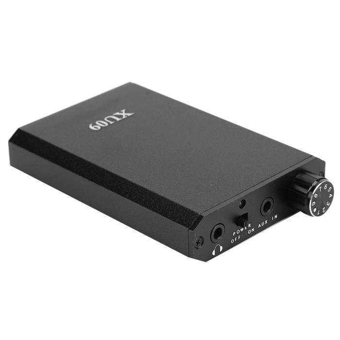 Qiilu Amplificateur casque Casque HiFi USB HiFi Casque Amplificateur ...