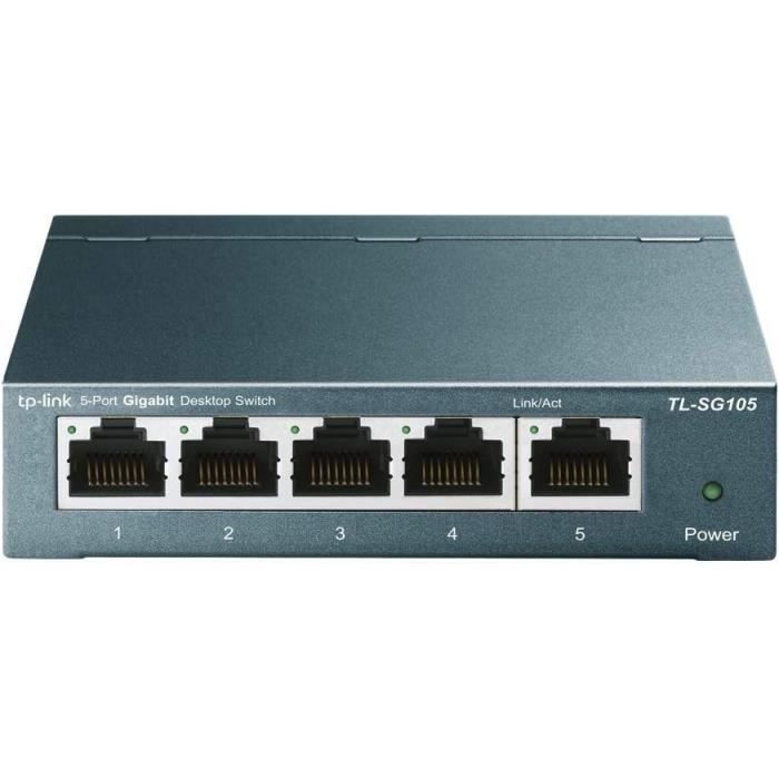 Tl-Sg105 Switch Ethernet Gigabit 5 Ports Rj45 Metallique 10-100-1000 ...
