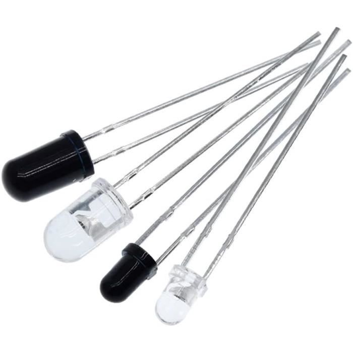 10 Paires 3Mm 5Mm 940Nm Led Émetteur Infrarouge Et Récepteur Ir Diode ...