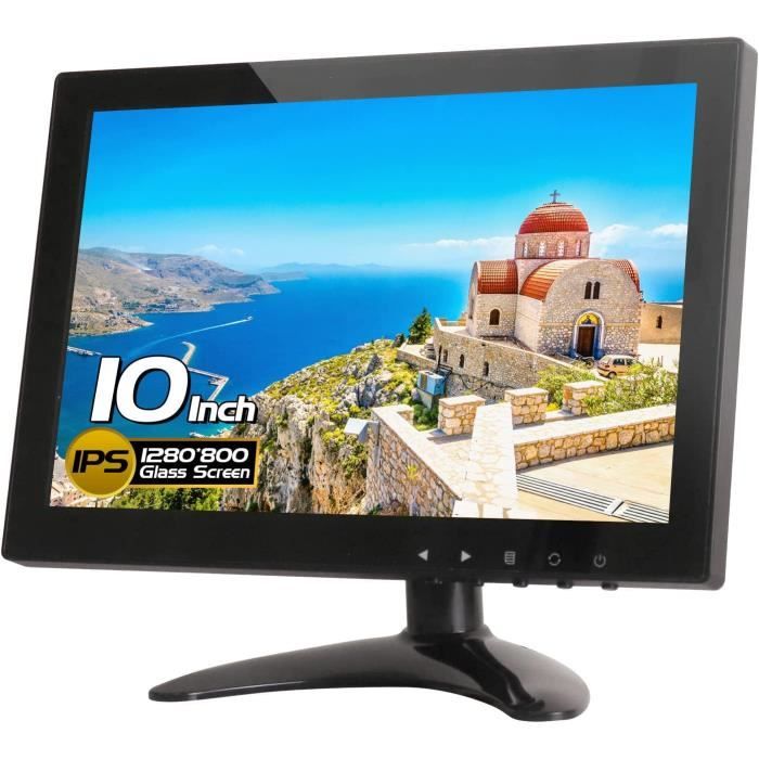 10.1 Pouces Cctv Moniteur Ips Lcd Hd Couleur Écran 1280X800 Large Angle De Visionnement Avec Av ...