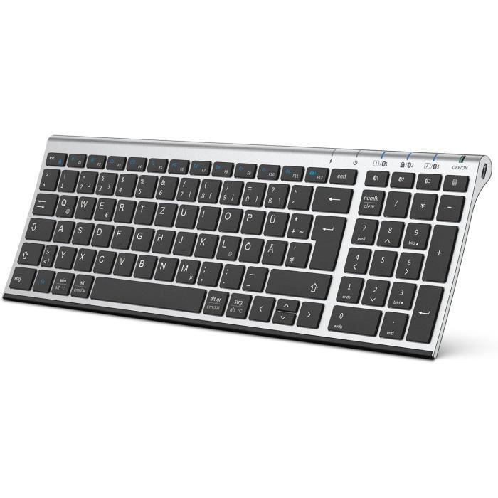 Clavier Bluetooth Sans Fil Rechargeable Avec 3 Canaux Bluetooth ...