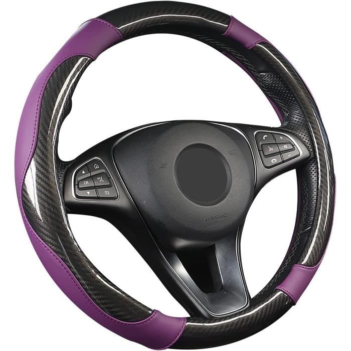 Couvre Volant Voiture Caches De Volant En Cuir Artificiel Universel 37 ...