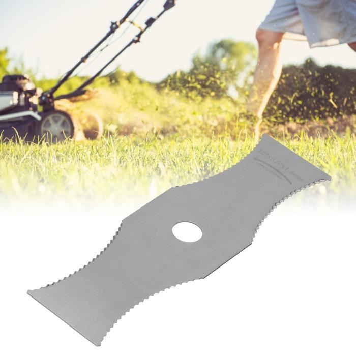 Lame de tondeuse à gazon - VGEBY - Coupe-herbe - Dents de scie - Acier blanc - Cdiscount Jardin