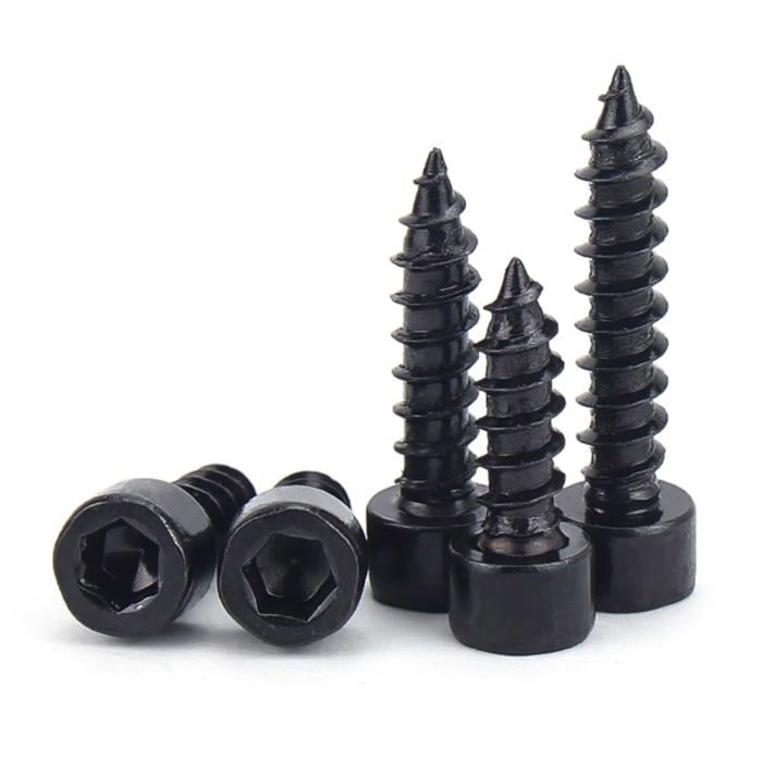 Vis Autotaraudeuses à Tête Cylindrique à Six Pans Creux Vis à Bois ...