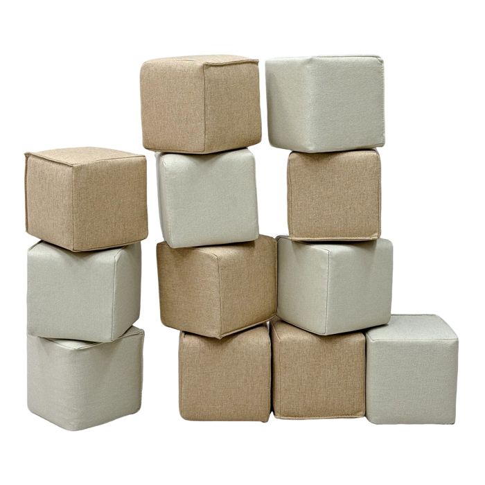 Parcours Motricité - SUNNY - Beige - 12 Blocs Souples - Mousse EPE - À ...