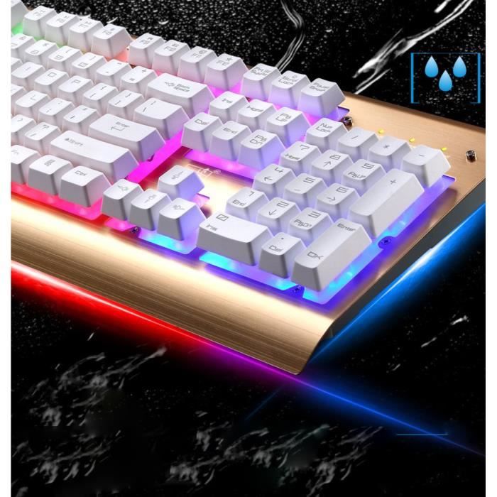 Clavier de jeu rétroéclairé rétroéclairé rétroéclairé par ...