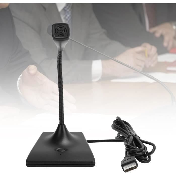 Microphone de Bureau USB, ADC Anti-Bruit Support USB Universel Mini ...