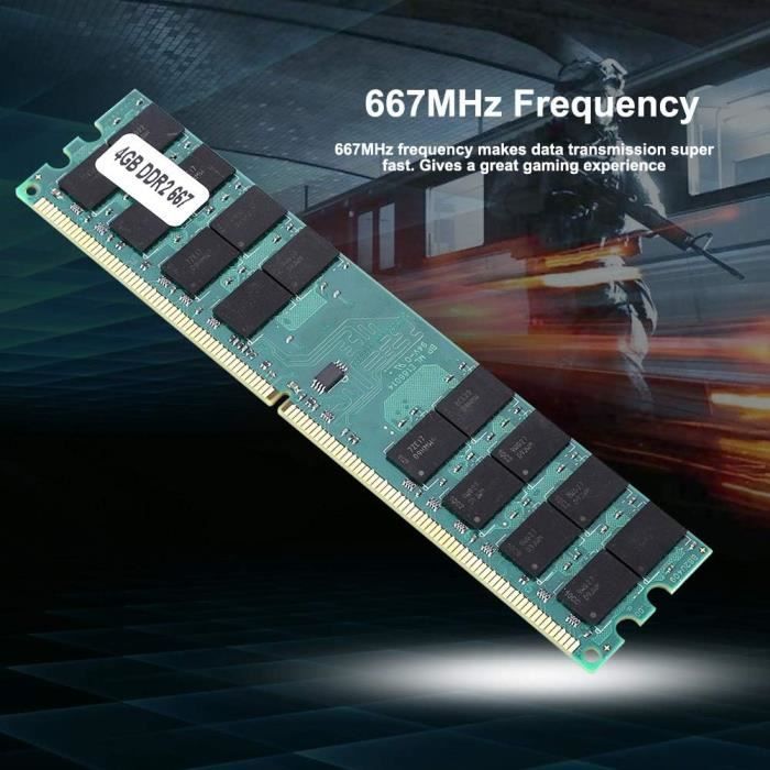 RAM DDR2 4 Go, 667 MHz 4 Go 240PIN RAM Module de mémoire de ...