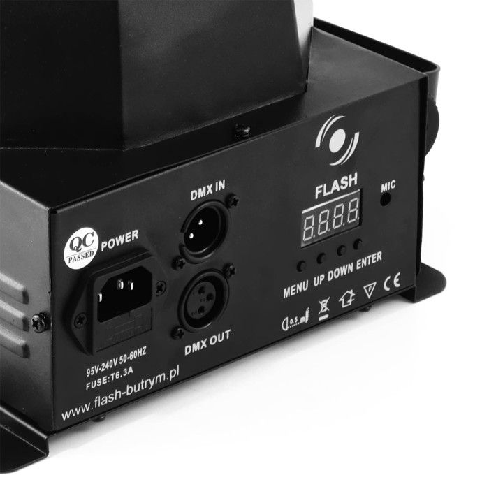 Jeu de lumière - Noir - Spot GOBO 8x3W à LED RGBW - DMX - Flash ...