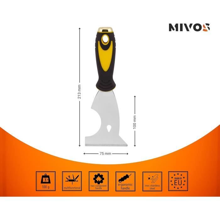 Spatule De Peintre Multifonction En Acier Inoxydable Avec Lame De 75 Mm ...