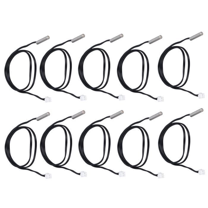 ZJCHAO NTC Thermistor Temp Sensors, Temperature Sensor Probe 10Pcs with ...