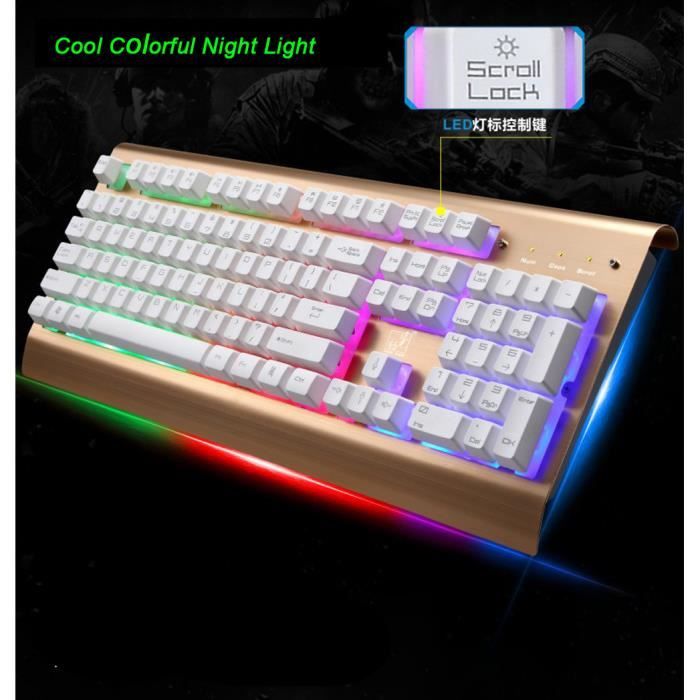 Clavier de jeu rétroéclairé rétroéclairé rétroéclairé par ...