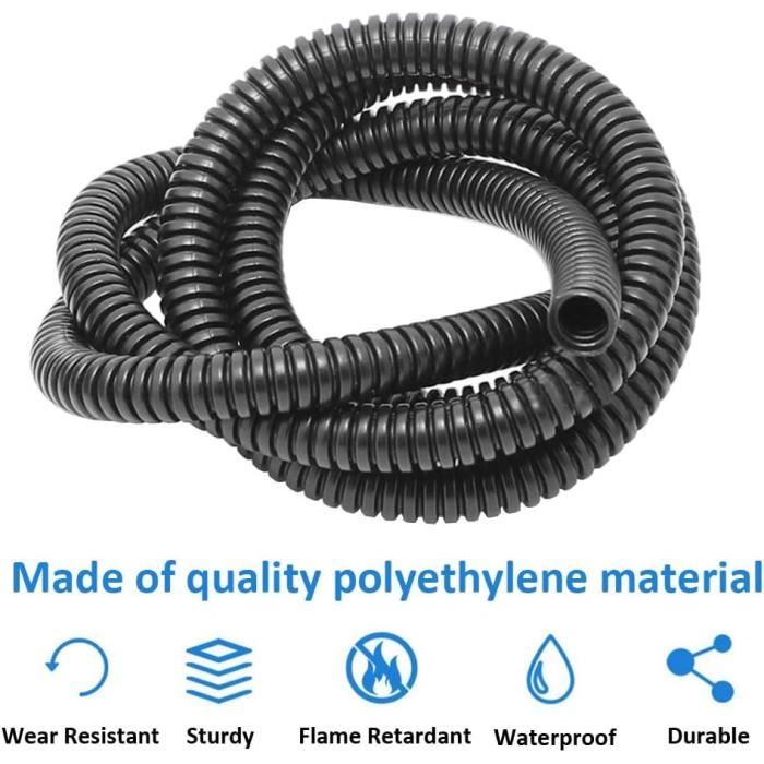 Gaine Câbles Électriques Voiture Gaine Ondulée Flexible Protection ...