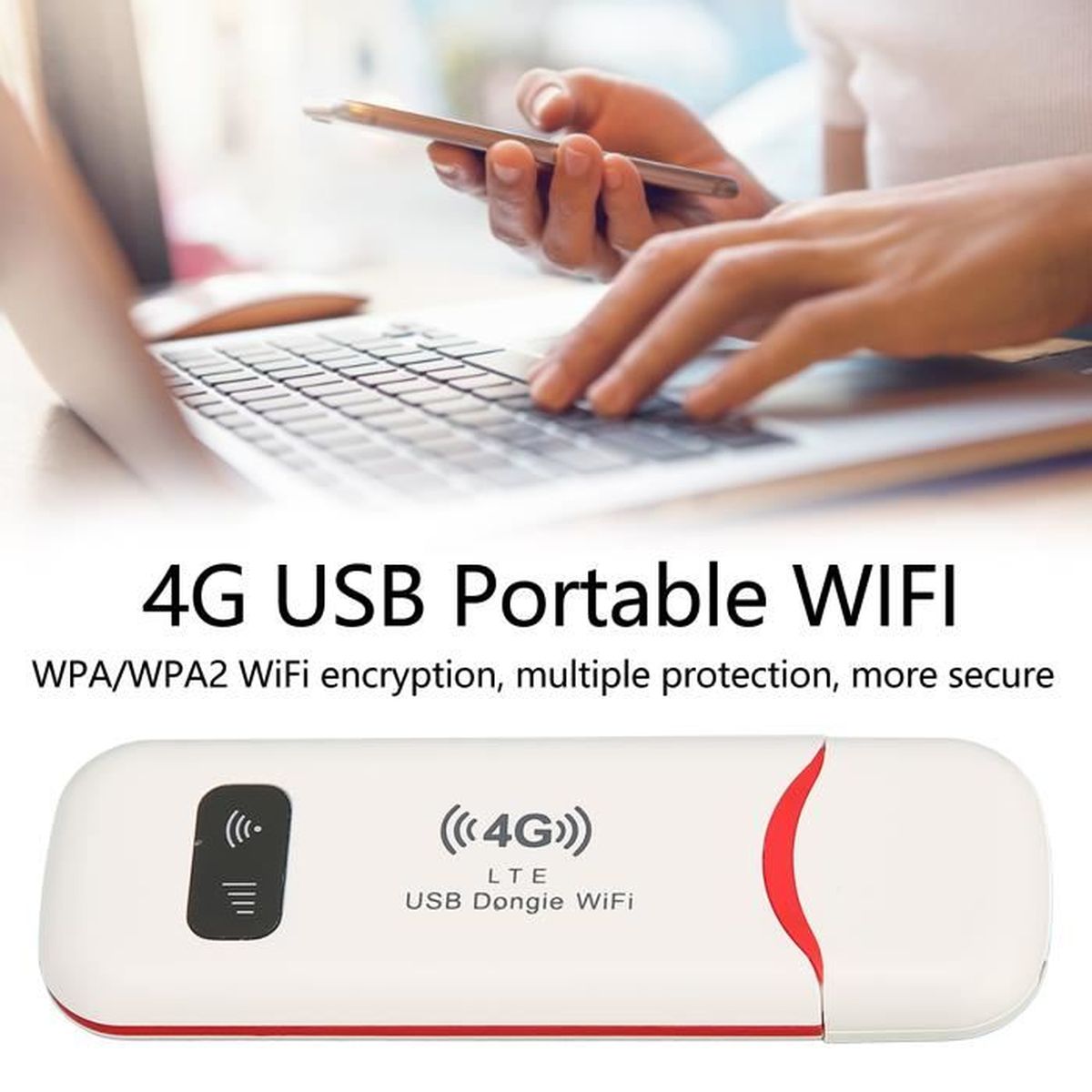Routeur WiFi portable USB 4G 10 utilisateurs Signal Stable Haute ...